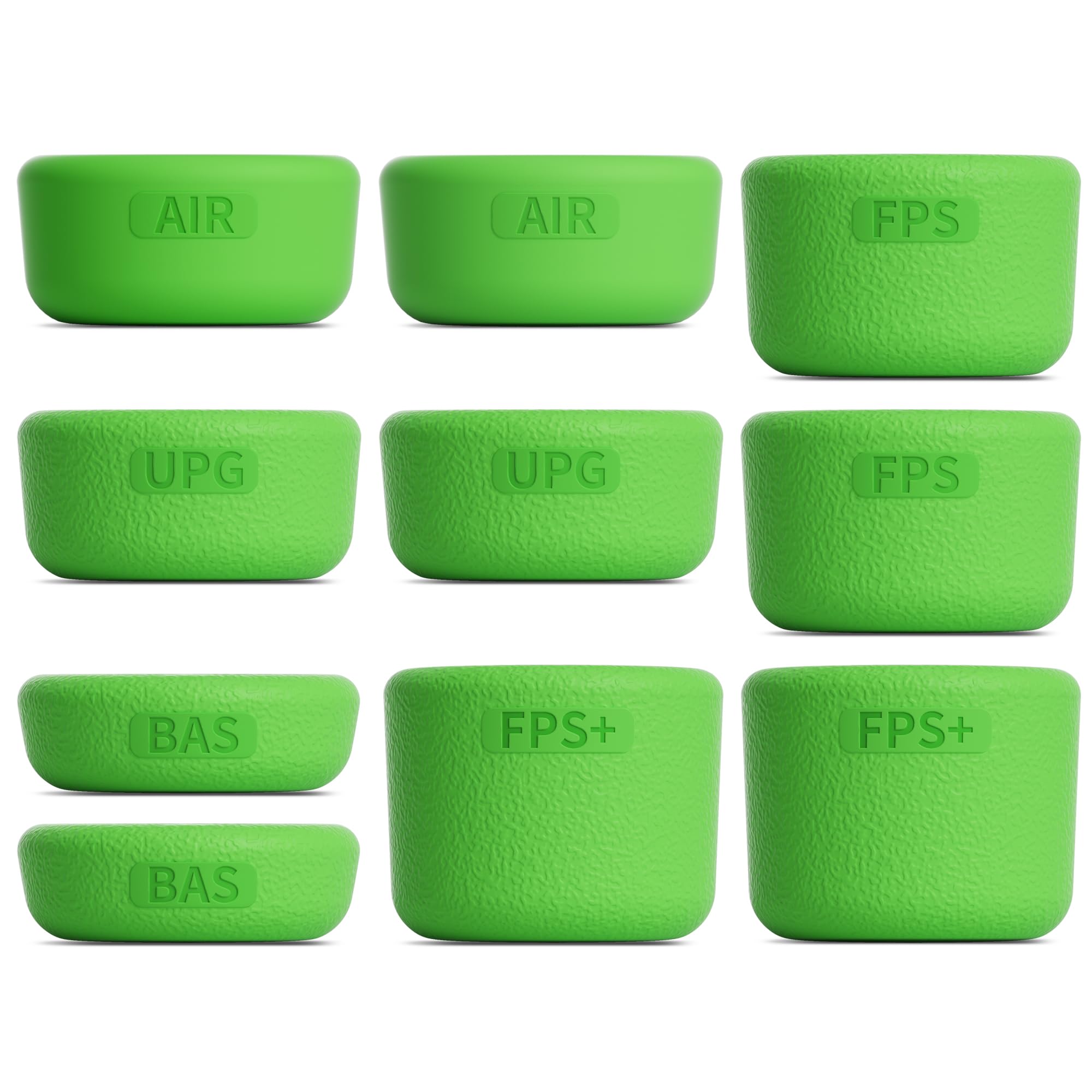 ELETIUO 5 Pairs/10 Pcs Thumb Grips Set for Xbox Series X/S,Xbox One,Xbox One X/S Controller,Anti-Slip Silicone Joystick Cap with 5 Designs, Custom Analog Thumbsticks Cover,Green