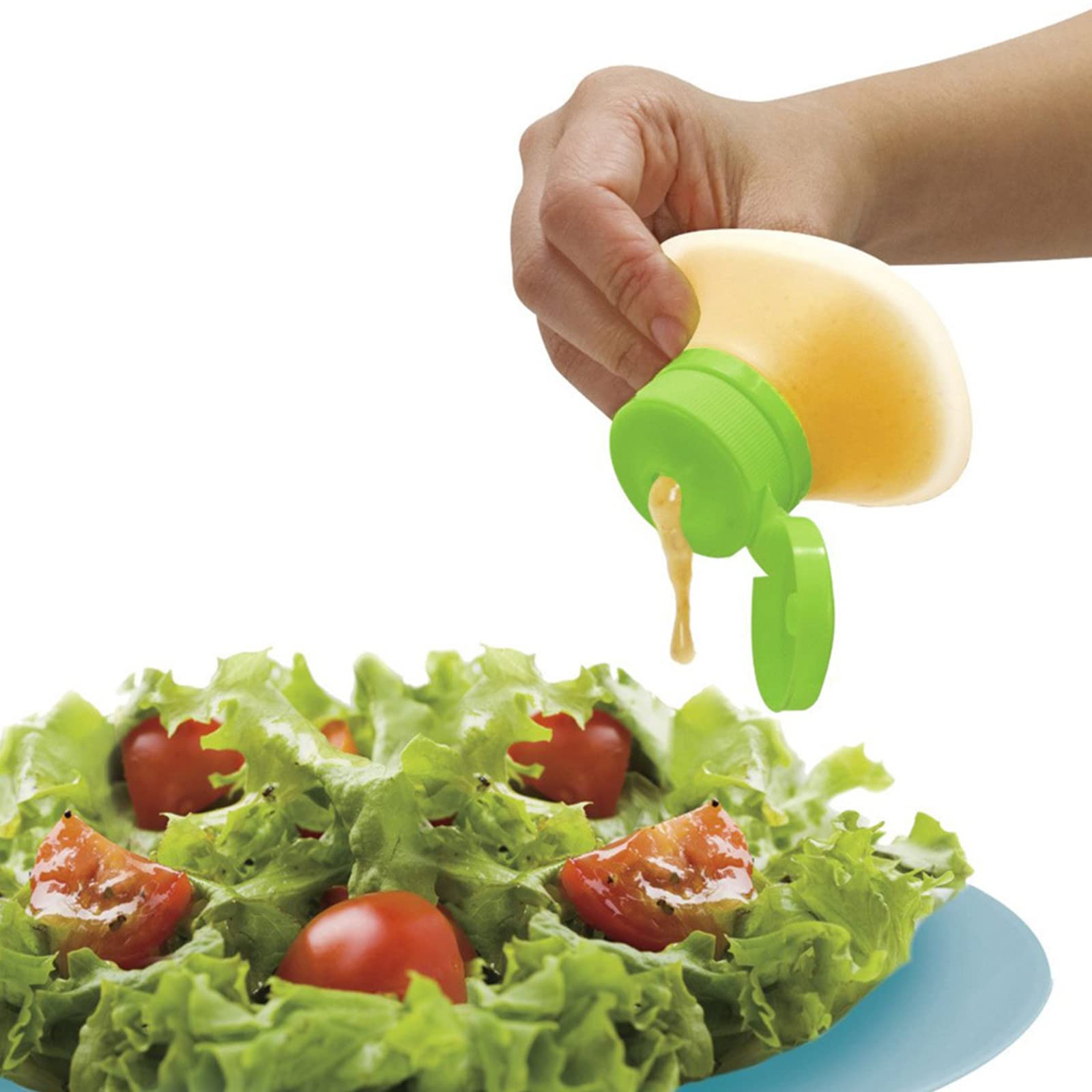 Squeeze Salad Dressing Bottles Portable Sauce Condiment Bottles Clear Sauce Bottle With Lid Small Sauce Dispensers Travel Squeeze Salad Dressings Container With Lid