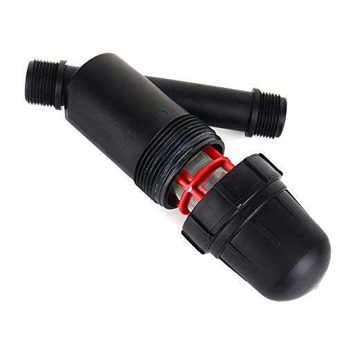 Estink Drip Irrigation Filter, 3/4" Y Water Filter Strainer Stainless Steel Inline 120 Mesh Screen Filter Gardening Drip Irrigation Filter for Garden Greenhouse Agricultural Drip Sprinkler Irrigation