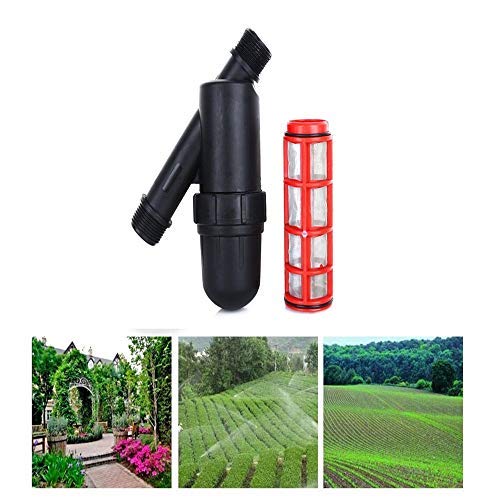 Estink Drip Irrigation Filter, 3/4" Y Water Filter Strainer Stainless Steel Inline 120 Mesh Screen Filter Gardening Drip Irrigation Filter for Garden Greenhouse Agricultural Drip Sprinkler Irrigation