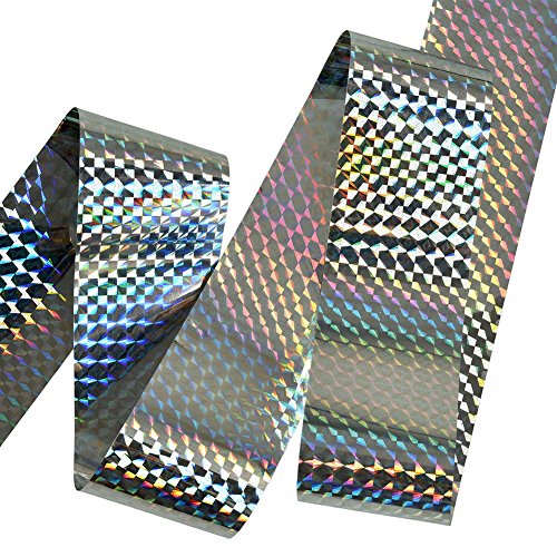 XPCARE Bird Scare Tape Ribbon - 350ft x 2in Reflective Tape Rainbow Tape Products to Prevent Birds from Hitting Windows