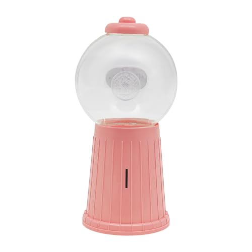 Candy Dispenser,Manual Mini Candy Machine Dispense,Freestanding Ball Bulk Vending Machine,Classic Bubble Capsule Toys Candy Dispenser,for Home,Retail Store,Amusement Park,Shopping Mall(Pink)