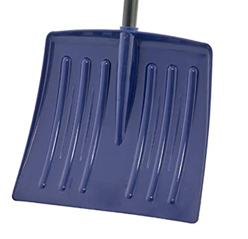 Superio Kids Snow Shovel for Driveway, Plastic Heavy Duty Shovel for Snow Removal with D Grip Metal Handle Small Navy Blue Kids Shovel Sturdy, 35“ Height, Durable Plastic 12" Wide Blade, Snow Fun (3)