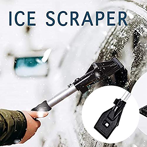 3-in-3 Snow Shovel Kit Snow Shovel with Ice Scraper and Snow Brush, Collapsible Snow Sand Mud Removal Tool for Garden, Camping, Car and Other Outdoor Activities