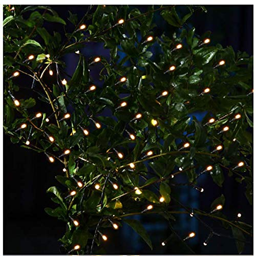 LED Christmas Tree Lights Outdoor/Indoor,Fairy Lights with 8 Lighting Modes,Warm White Twinkle Lights for Garden,String Lights for Bedroom,Led Light Strips,Halloween Lights Outdoor (100 LEDs)