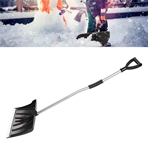 Snow Shovel for Car, Large Capacity Foldable Lightweight Aluminum Telescopic Portable Snow Shovel, Parent Child Playing Snow, Shovel for Garden, Car, Camping with Extra Ice Scrape