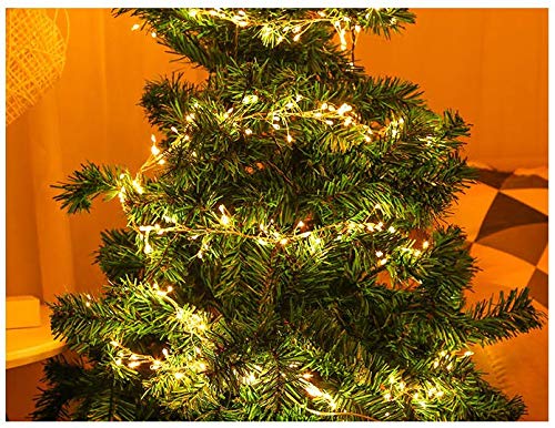 LED Christmas Tree Lights Outdoor/Indoor,Fairy Lights with 8 Lighting Modes,Warm White Twinkle Lights for Garden,String Lights for Bedroom,Led Light Strips,Halloween Lights Outdoor (100 LEDs)