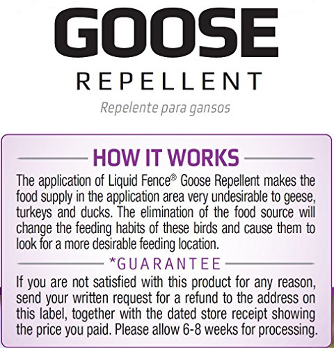 Liquid Fence Goose Repellent, 1-Quart Hose End Sprayer, Pack of 1, Brown