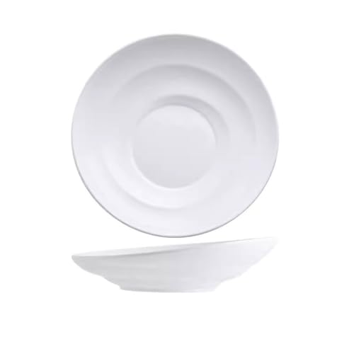 Dinner Plates Set Dish Plate Tableware Hotel Commercial Creative Cold Dish Plate Stir-fry Plate Ceramic Salad Bowl Fruit Bowl Kitchen Salad Bowl (Size : Medium)