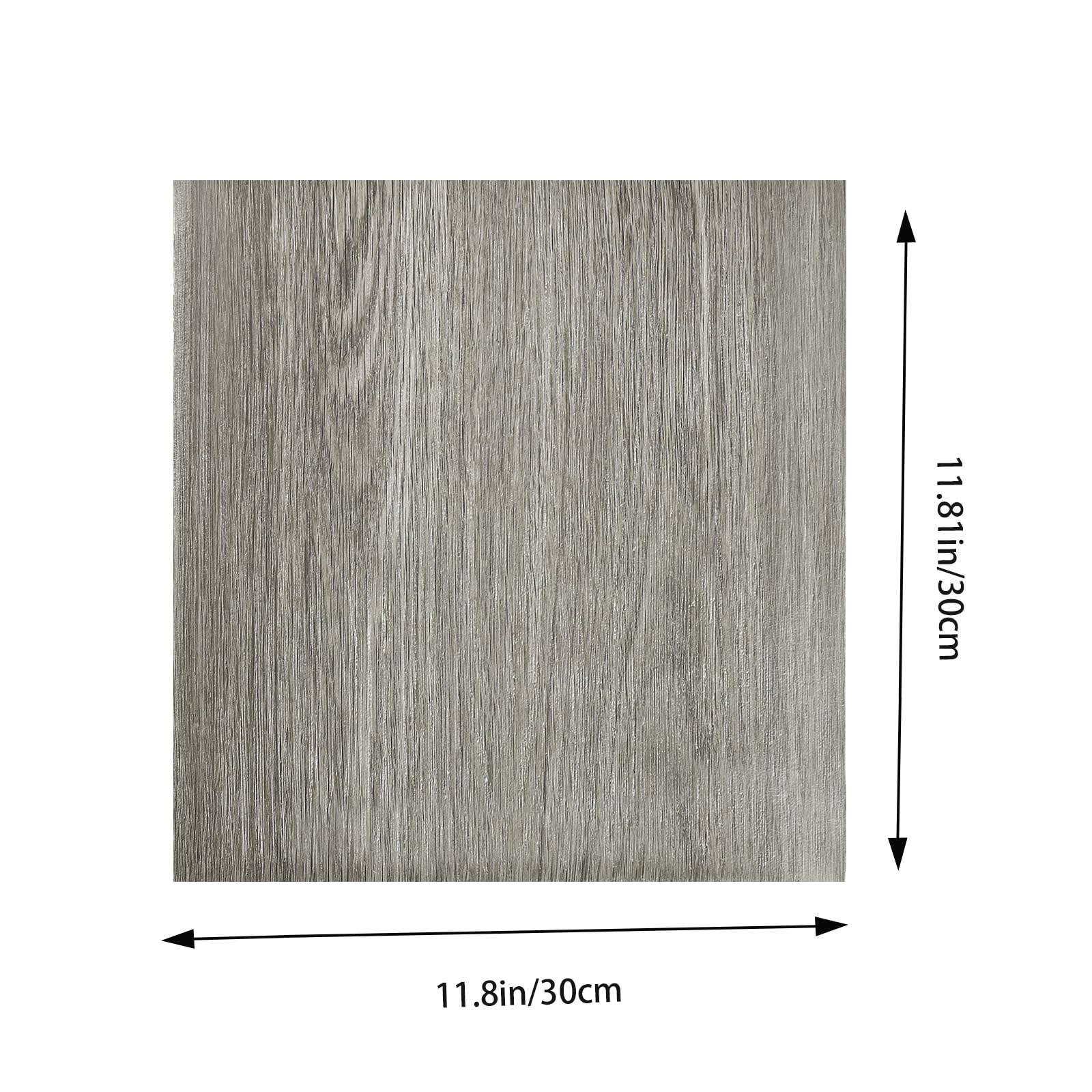 LOHISHIL 32PCS 12 * 12in Stick Floor Tile White Floor Tiles Self, Adhesive Wall Tiles Peel and Stick Floor Tiles Bathroom Floor Stickers for Kitchen, Bedroom, Hallways, Garages, Lobbies(Grey)
