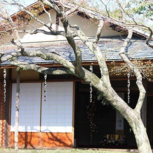 Happyyami 6Pcs Reflective Hanging Rod Shiny Rod for Birds Twisting Scare Rod Wind Twisting Rod Bird Reflective Rod Outdoor Shiny Rod for Garden