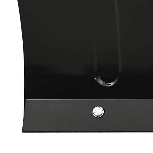 vidaXL Snow Plough for Forklift Home Garden Lawn Yard Driveway Sidewalk Pathway Snow Shovel Pusher Shield Blower Removal Plough Blade Black