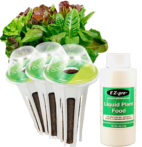 EZ-gro Gourmet Herb Seed Pod Kit (3 Pod) Compatible with Aerogarden Seed Pod Kit - Pre-Seeded Seed Pods