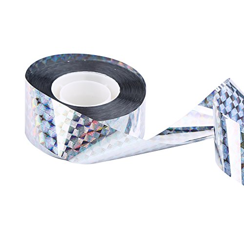 90M Bird Tape, Pet Bird Deterrent Tape, Audible Visual Flashing Reflective Ribbon, Suitable for Gardens, Orchards, Lawns, Airports