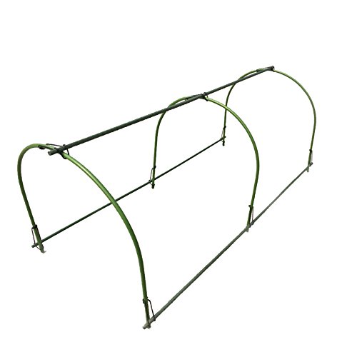 Takefuns 6Pack Plant Cover Support,Tall Garden Fabric Support Frame,Greenhouse Hoops,Plant Grow Tunnel,Garden Hoop for Garden Stakes -4ft Long Steel
