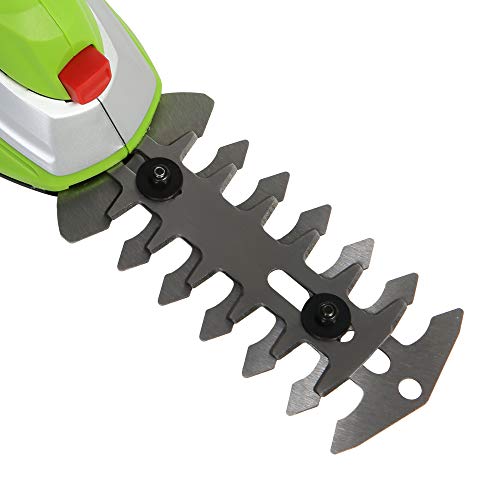 Vilobos 2-in-1 Cordless Grass Shear Garden Hedge Trimmer,60 Minutes Use Time,4.5V, Lightweight 1.15 lbs, for Small Lawns Hedges Shrubbery,Rechargeable Charger Included