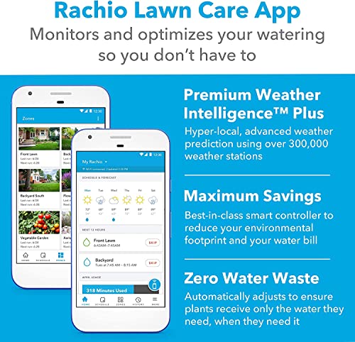 Rachio 3 3rd Generation: Smart, 4 Zone Sprinkler Controller, Compatible with Alexa (4ZULW-C)