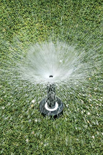 Rain Bird 1804AP4PK Professional Pop-Up Sprinkler, Adjustable 0° - 360° Pattern, 8' - 15' Spray Distance, 4" Pop-up Height, 4-Pack, Black