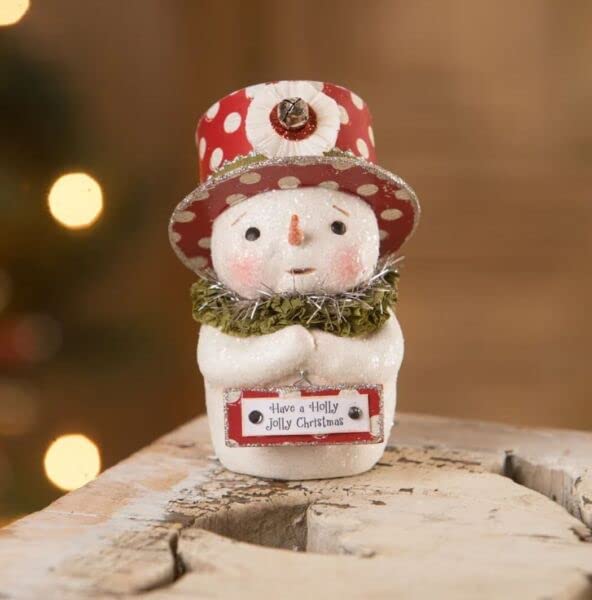 For 5" Jolly Top Hat Snowman Snow Buddy Christmas Decor Area Home & Garden