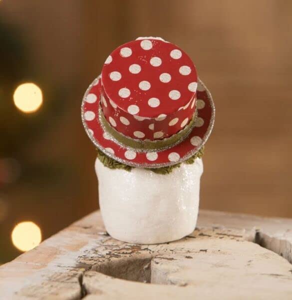 For 5" Jolly Top Hat Snowman Snow Buddy Christmas Decor Area Home & Garden