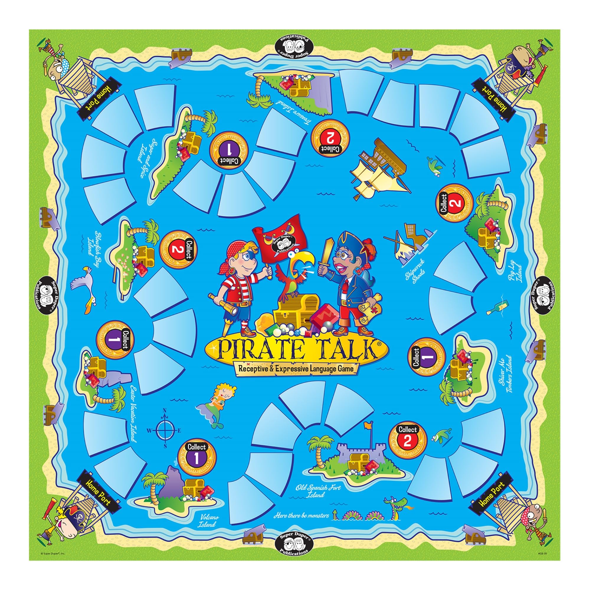 Super Duper Publications | Pirate Talk® Receptive & Expressive Language Game | Communication & Social Skills | Educational Learning Materials for Children