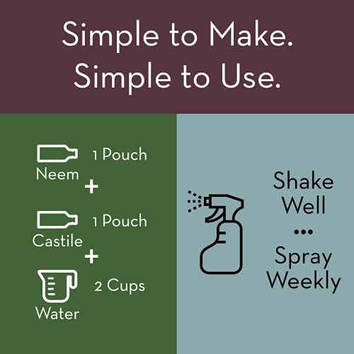 Emily's Naturals Neem Oil for Plants | Spray Kit Makes 48oz | for Outdoor Garden and Indoor House Plants | Safe and Biodegradable