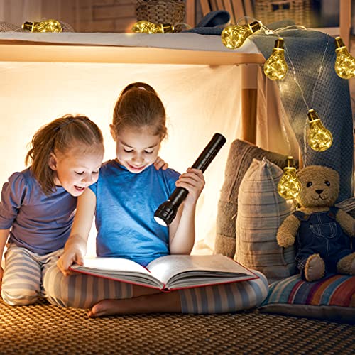 Solar Powered String Lights - Decorative Indoor and Outdoor Solar Power Fairy LED Light String - Bright Waterproof Outside Christmas Lights for Garden, Patio, Porch, Backyard, Bistro