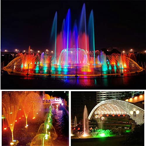 TWXG Waterproof IP68 Pool Light LED 12V/24V Underwater Light Spot Light for Swimming Pool Fountains Pond Water Garden Aquarium Rotatable Landscape Light,10W