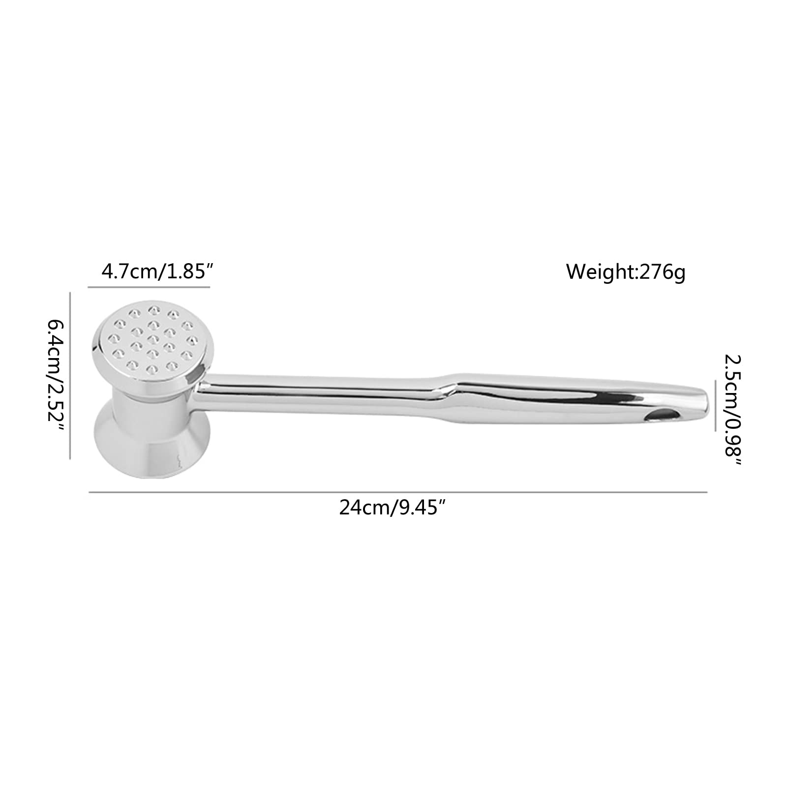 Household Stainless Steel Loose Beef Mace Steak Tender Meat Beat Hammer Kitchen Meat Hammer Meat Tenderizer Meat Hammer Dishwasher Safe Tenderizer Cooking Utensils