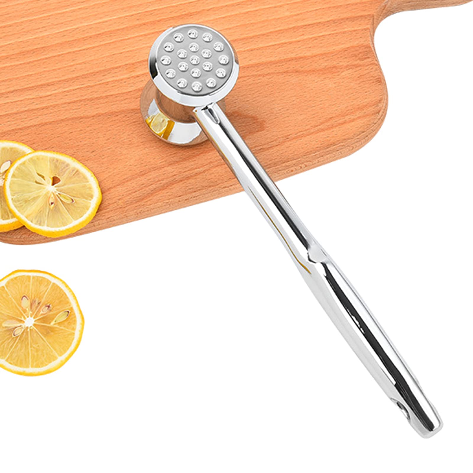 Household Stainless Steel Loose Beef Mace Steak Tender Meat Beat Hammer Kitchen Meat Hammer Meat Tenderizer Meat Hammer Dishwasher Safe Tenderizer Cooking Utensils