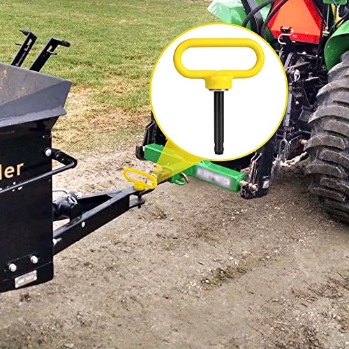 Comonc Magnetic Trailer Hitch Pin 1/2 Inch with Cotter Pin, 1500 Lbs Trailer Pin, Stainless Steel Heavy Duty Lawn Mower Hitch for Lawn Sweeper, ATV, Garden Tractor