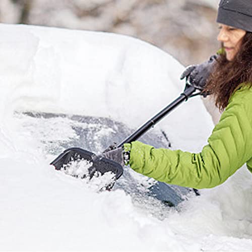 FEBOD Detachable Snow Shovel for Car,Portable Garden Shovel High Efficiency Snow Removal Tools Large Capacity Snow Shovel Pusher for Home Garage Yard