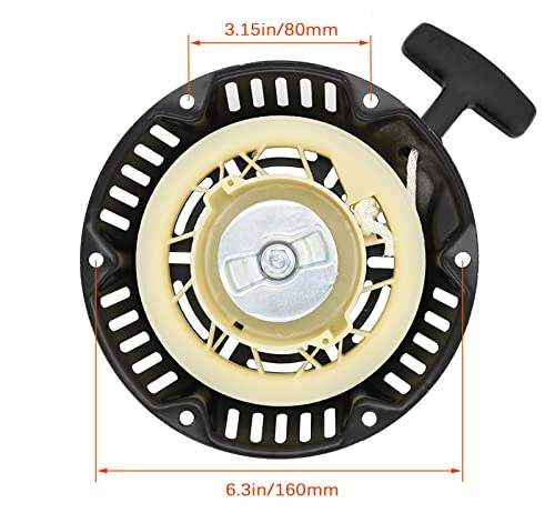 Pull Start Recoil Starter, Rain King Recoil Starter Compatible with Predator 212cc 6.5HP 7HP OHV Engine Go Kart Pit Bike Generator Lawnmower