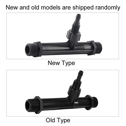 Wytino Fertilizer Injector Tube, Irrigation Venturi Fertilizer Injector 1/2" 3/4β 1β Inch Garden Fertilizer Mixer Injector, Agriculture Device Plastic, Black(1/2 inch)