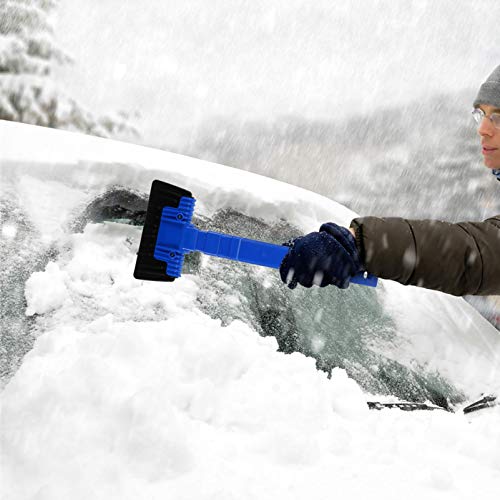 GARNECK Cleaning Tool Car Snow Shovel Plastic Anti-Slip Frost Snow Removal Shovel Removable Lightweight Ice Scraper Shovel Mud Removal Tool for Car Garden Camping Outdoor (Blue) Window Cleaner Tool