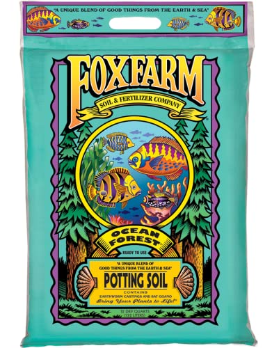 Fox Farm Starter Bundle | Big Bloom, Grow Big, Tiger Bloom (Pack of 3-16 oz. Bottles) | 12 Quart Ocean Forest Garden Potting Soil Bag | The Hydroponic City Stakes