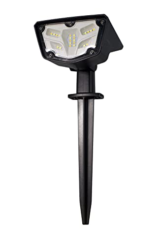 Luma Solar Outdoor Lights 2 Pack | Weatherproof Landscape Lighting with 22 LED Outdoor Lights for Patio, Yard | Garden & Wall Mount | 3 Modes Cool, Warm, Both + Rechargeable All-Night Battery