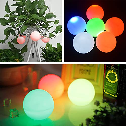 Sterose Floating Pool Lamp Float or Hang in Pool Garden Backyard Pond Party Decoration Inflatable Wateproof RBG Lamp Accessories Waterproof IP67 Lighting Outdoor Garden Lights for Pond Swimming Pool