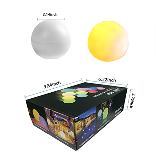 Sterose Floating Pool Lamp Float or Hang in Pool Garden Backyard Pond Party Decoration Inflatable Wateproof RBG Lamp Accessories Waterproof IP67 Lighting Outdoor Garden Lights for Pond Swimming Pool