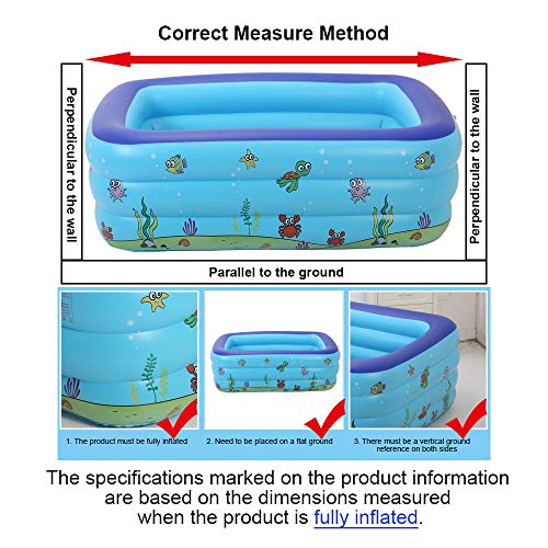 ECOiNVA Inflatable Swimming Pool Bathtubs Hot Tubs with Electric Air Pump (150cm)