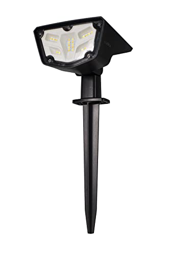 Luma Solar Outdoor Lights 2 Pack | Weatherproof Landscape Lighting with 22 LED Outdoor Lights for Patio, Yard | Garden & Wall Mount | 3 Modes Cool, Warm, Both + Rechargeable All-Night Battery