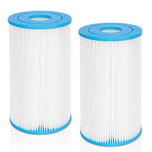 JUWO 2-Pack Type B Pool Filter Kit Replacement for Intex 2500 GPH Above Ground Pool Pump, Replace Type B