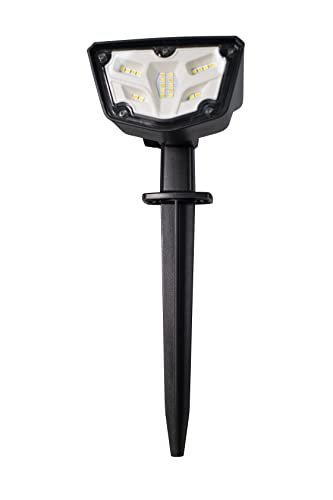 Luma Solar Outdoor Lights 2 Pack | Weatherproof Landscape Lighting with 22 LED Outdoor Lights for Patio, Yard | Garden & Wall Mount | 3 Modes Cool, Warm, Both + Rechargeable All-Night Battery