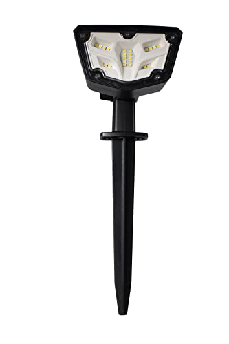 Luma Solar Outdoor Lights 2 Pack | Weatherproof Landscape Lighting with 22 LED Outdoor Lights for Patio, Yard | Garden & Wall Mount | 3 Modes Cool, Warm, Both + Rechargeable All-Night Battery