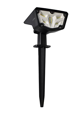 Luma Solar Outdoor Lights 2 Pack | Weatherproof Landscape Lighting with 22 LED Outdoor Lights for Patio, Yard | Garden & Wall Mount | 3 Modes Cool, Warm, Both + Rechargeable All-Night Battery