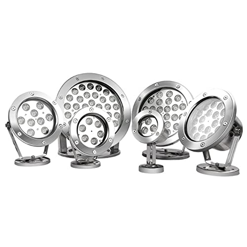 TWXG Colored with Remote Pool Light IP68 Waterproof Stainless Steel Underwater Lights Submersible Night Lamp DC 12V 24V Outdoor Garden Swimming Pool Fountain Lights