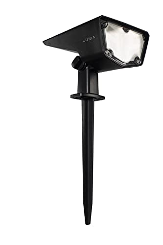 Luma Solar Outdoor Lights 2 Pack | Weatherproof Landscape Lighting with 22 LED Outdoor Lights for Patio, Yard | Garden & Wall Mount | 3 Modes Cool, Warm, Both + Rechargeable All-Night Battery
