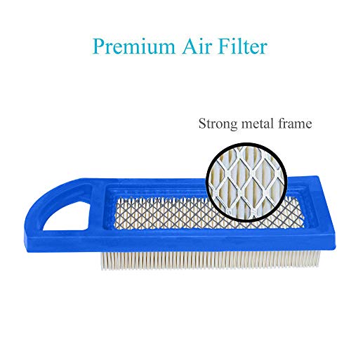 HOODELL 2 Pack 697153 Air Filter, Compatible with Briggs and Stratton 698083 795115, John Deere gy20573, Premium Lawn Mower Air Cleaner