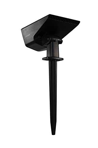 Luma Solar Outdoor Lights 2 Pack | Weatherproof Landscape Lighting with 22 LED Outdoor Lights for Patio, Yard | Garden & Wall Mount | 3 Modes Cool, Warm, Both + Rechargeable All-Night Battery