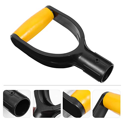 Cabilock Metal Serving Spoons D Grip Shovel Handle Grip Plastic for Snow Shovel Digging Raking Tool Grip Pike Pole 32mm Inner Diameter Garden Accessories Metal Forks
